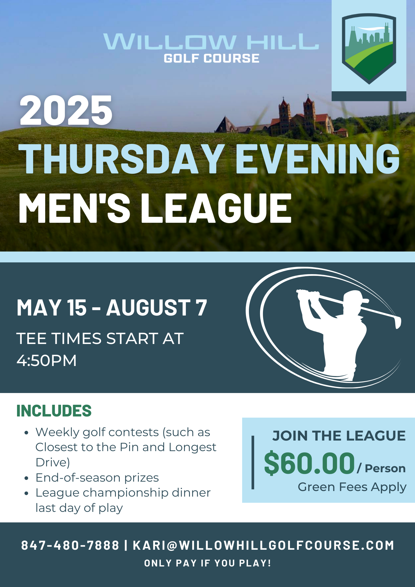 Thursday Evening Men's League - Willow Hill Golf Course